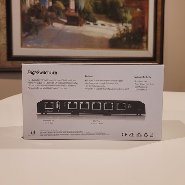 Ubiquiti Networks EdgeSwitch 5XP 5 Gigabit PoE Ports Ethernet Switch ...