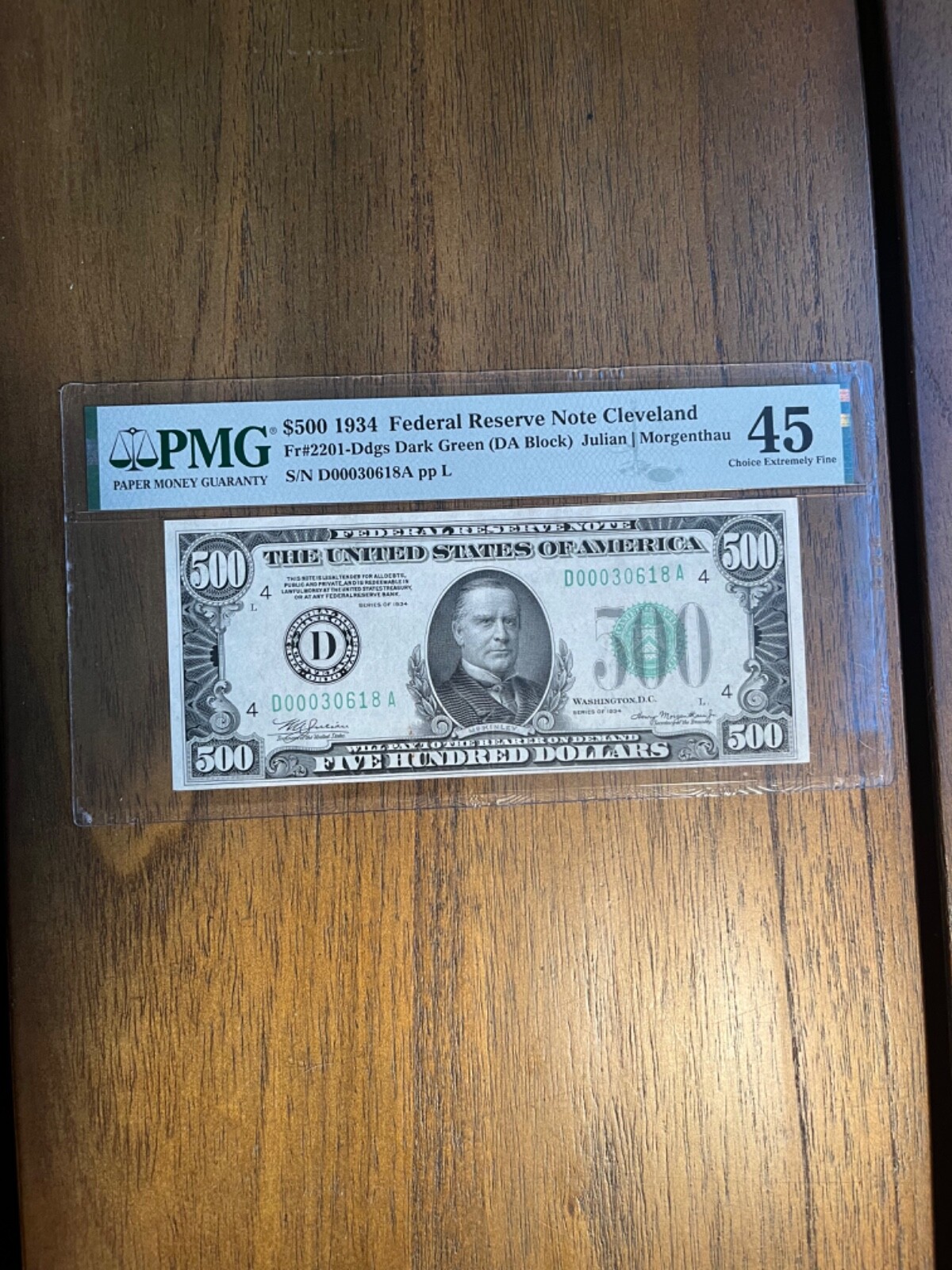 1934 $500 Five Hundred Dollar Bill Currency Cash Note Money PMG Choice ...