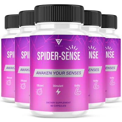 (5 Pack) Spider Sense Pills SpiderSense Supplement Max Strength (300 ...