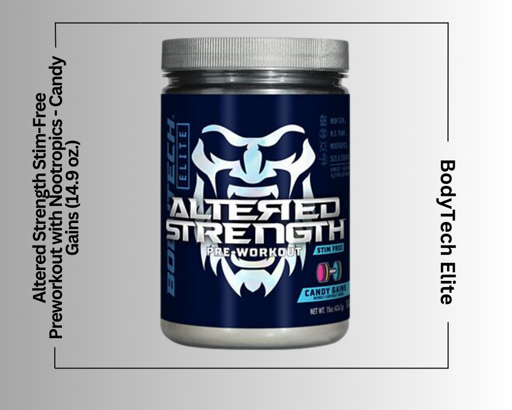 Altered Strength Stim-Free Preworkout with Nootropics - Candy Gains (14 ...