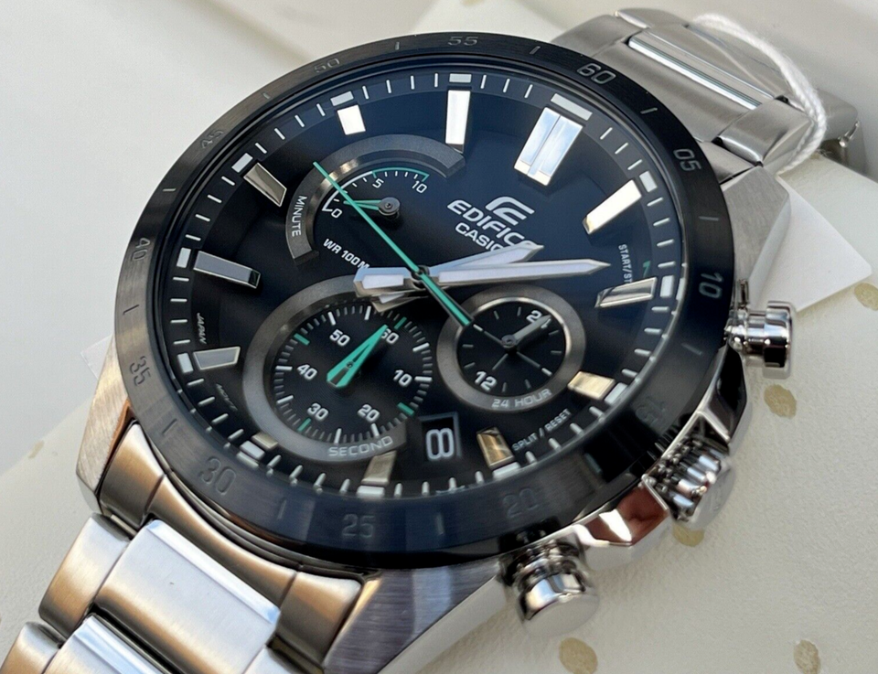 CASIO EFR-573DB-1AVUEF EDIFICE MENS CHRONOGRAPH QUARTZ ANALOGUE BLACK ...