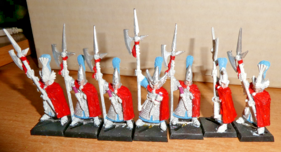 Lot of 7 High Elf HALBERD ARMED Warhammer Fantasy .Metal . GW OOP | eBay