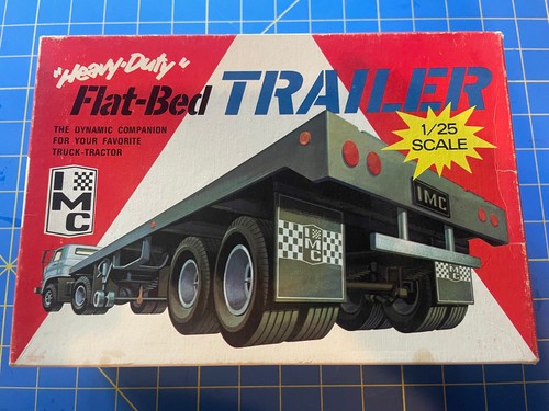 IMC 701-200 HEAVY DUTY FLAT-BED TRAILER Open Plastic Model Kit ...