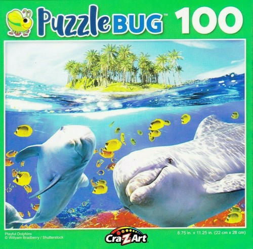 NEW Puzzlebug 100 Piece Jigsaw Puzzle ~ PLAYFUL DOLPHINS | eBay