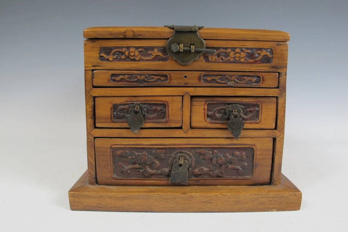 Antique Chinese Makeup Box | Saubhaya Makeup