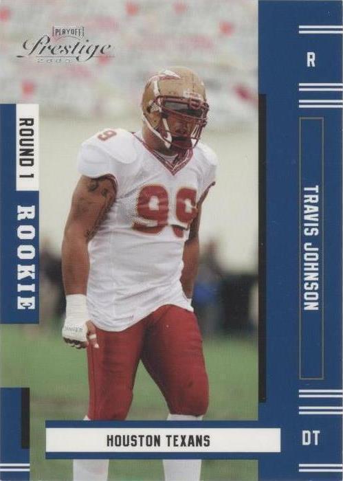 2005 Playoff Prestige - Rookie Travis Johnson #226 (RC) for sale online ...