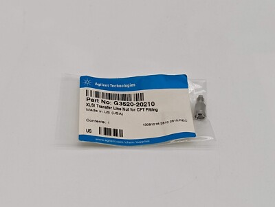 Agilent Part Number: G3520-20210 Transfer line nut fitting for G3520A ...