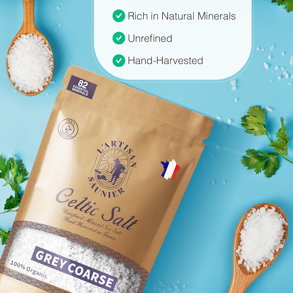 French Salt Organic Coarse - Grey Coarse Sea Salt, 1lb - 16oz | eBay