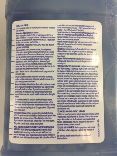 2 Diversey Virex Plus 45 One-Step Disinfectant Cleaner and Deodorant 2 ...