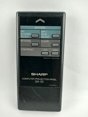 Sharp Computer Projection Panel QA-50 Projector Remote Control. | eBay