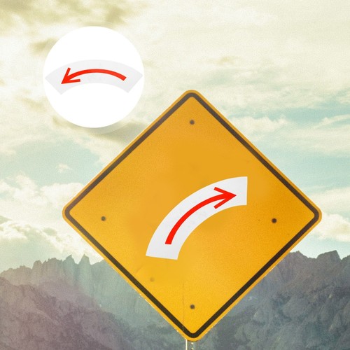 Direction Safety Label Directional Indicator Warning Decal Stickers | eBay