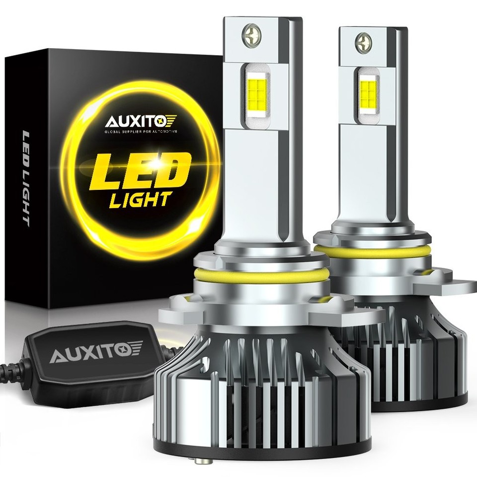 AUXITO 9012 HIR2 LED Headlight Bulbs Conversion Kits 6500K Hi Low Beam ...