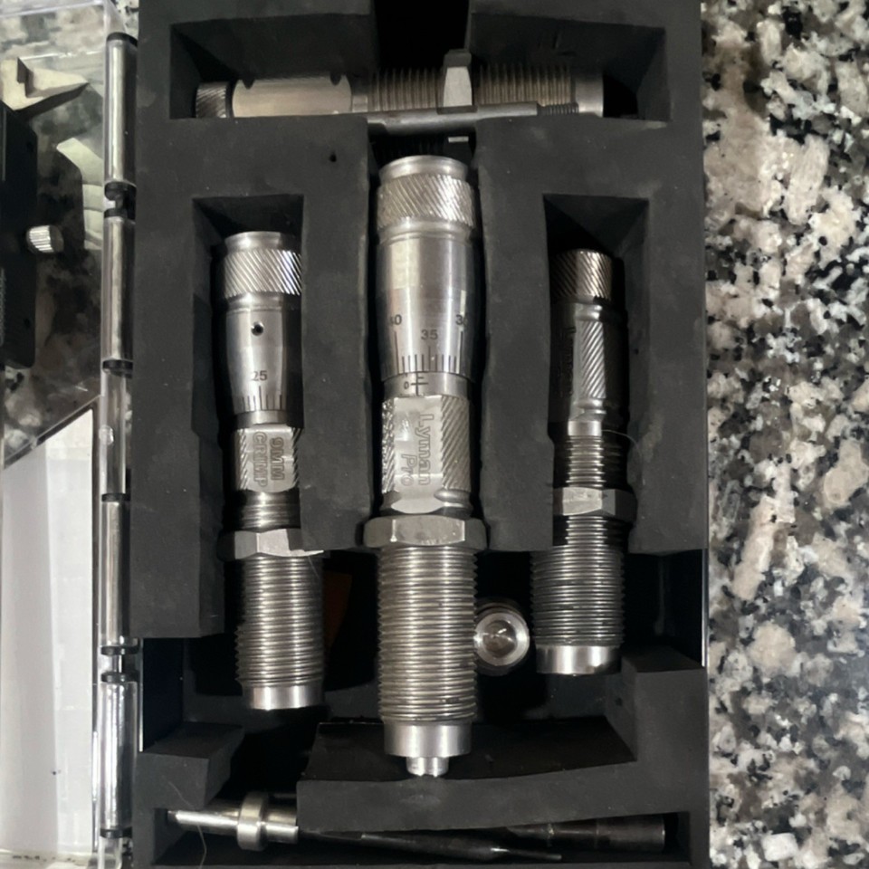 Lyman Stainless Steel Pro Die Set Handgun Reloading Dies Progressive ...