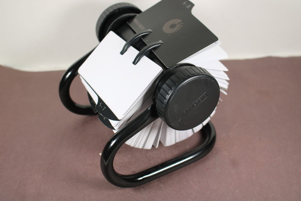 Vintage Rolodex Rotary Open Card File Vintage Complete LQQK | eBay