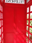 English Telephone Phone Booth - British Call Box Vintage Style Red ...
