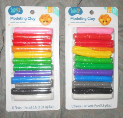 Hello Hobby Two Packs Of 12 Each Modeling Clay | eBay