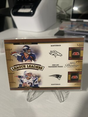 2005 Playoff Prestige - League Leaders #LL-25 Tom Brady, Donovan McNabb ...