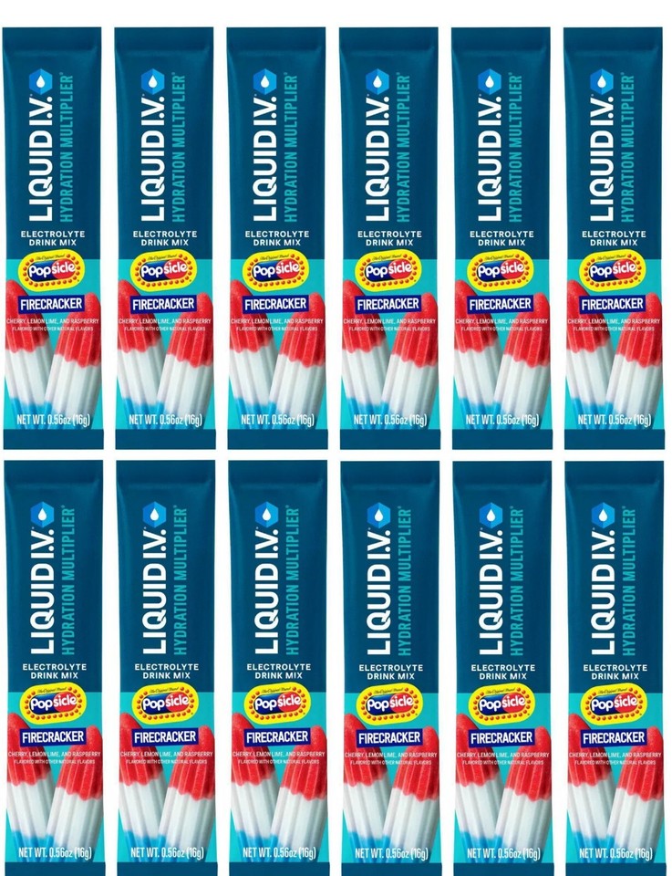 Liquid IV Firecracker Flavor Popsicle Hydration Multiplier Drink Mix ...