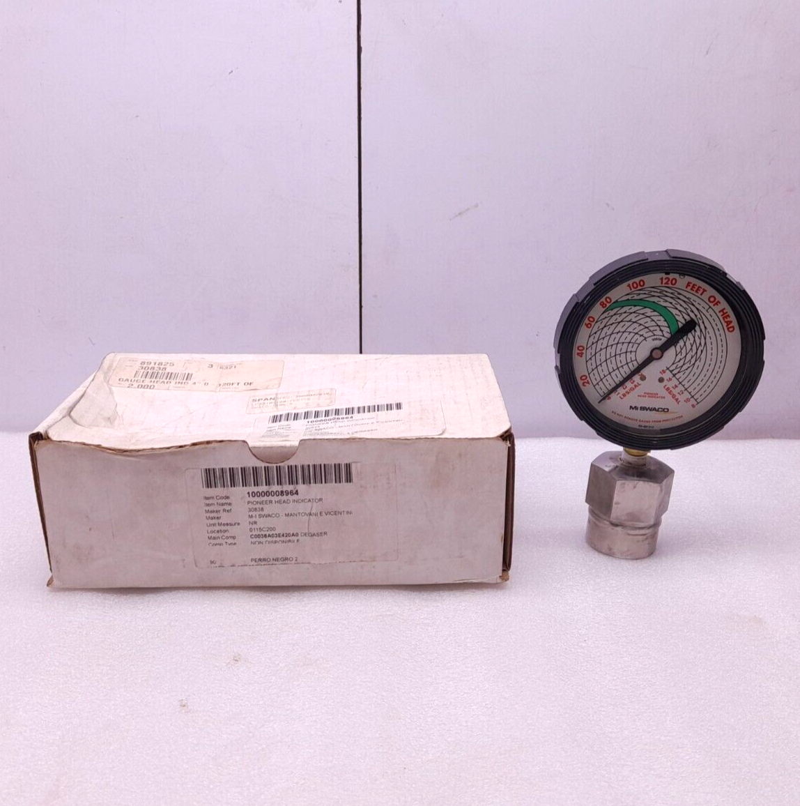 Mi Swaco 30838 Pioneer Head Indicator 03-4012-U Span LFS310-100-FEET-G ...
