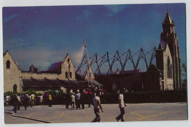 1970 Shrine of Virgin of San Juan Texas Burned church Airplane crash | eBay