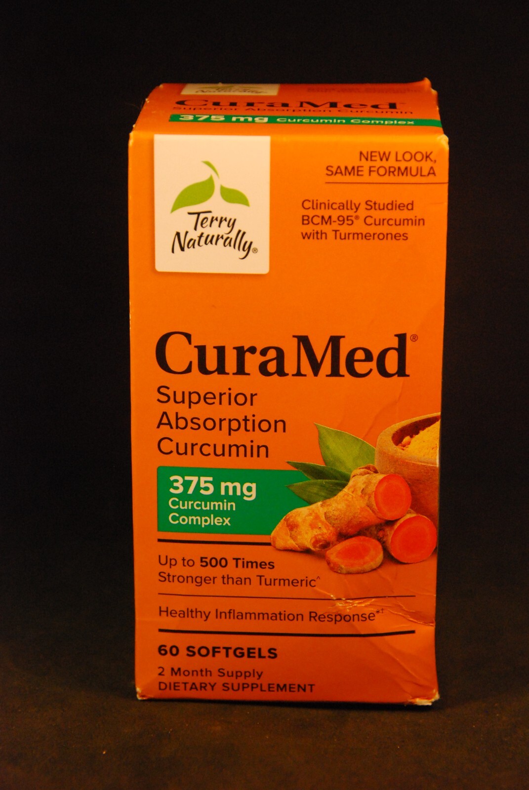 Terry Naturally CuraMed Superior Absorption Curcumin 60 Softgels 375 mg ...