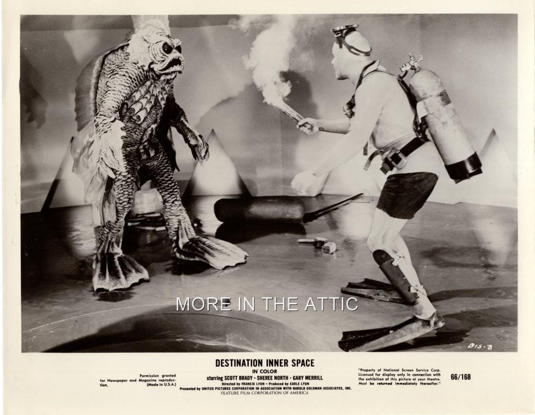 DESTINATION INNER SPACE ORIGINAL VINTAGE MONSTER CREATURE 60'S SCI FI ...