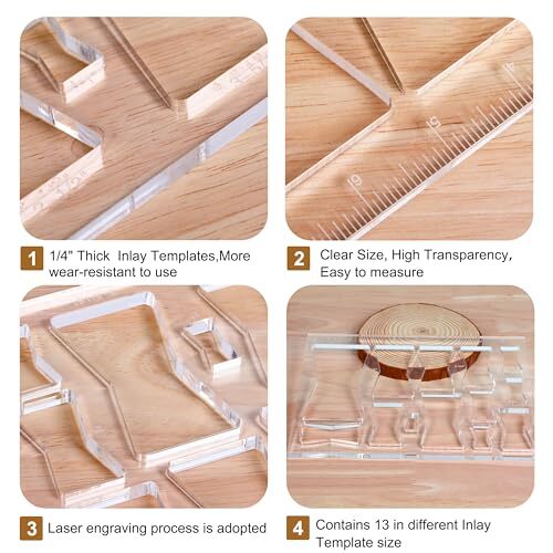 Monliful 13 in 1 Router Template for Woodworking,Router Jig 1 Pack ...