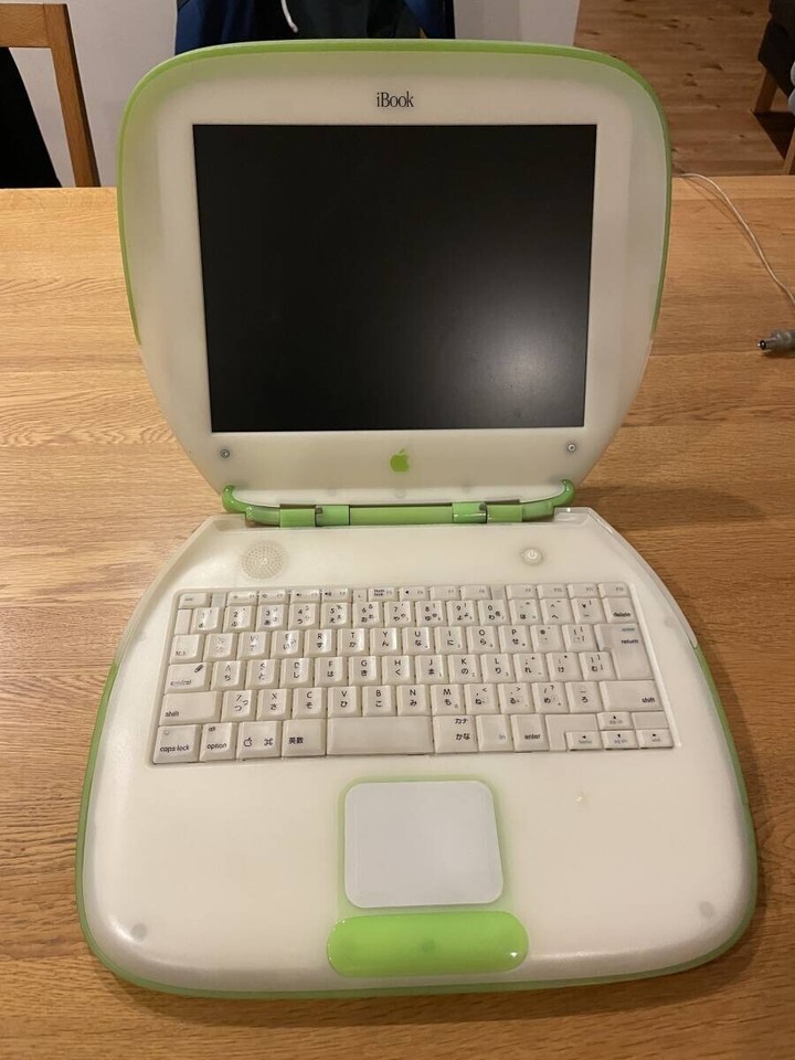 Apple iBook G3 466MHz 320MB/DVD/Key Lime AC100V Used | eBay