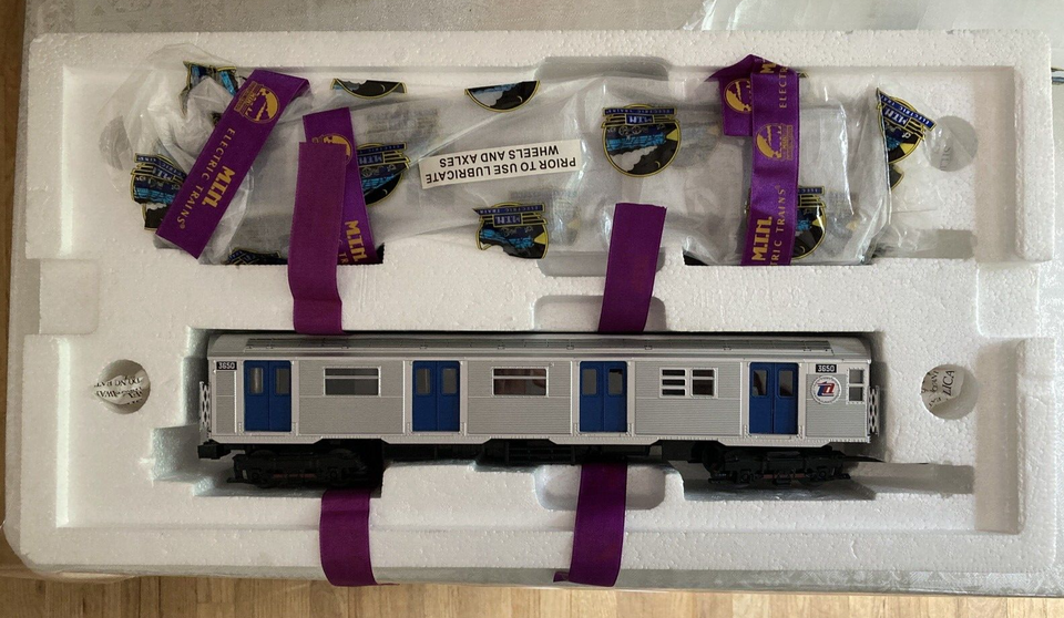 MTH R-32 2 Car Add On Non Powered Subway Set 20-2283-3 MTA NY Subway ...