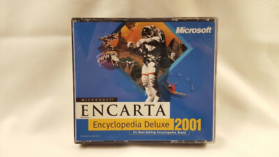 Microsoft ENCARTA Encyclopedia Deluxe 2001 / CD-ROM / PC / (3 Disc Set ...