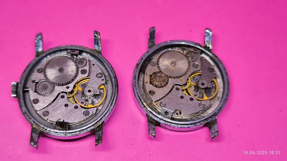 Vintage Set of 2 watches For repair or spare parts Pobeda 2602 ZIM USSR ...