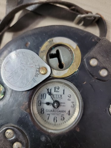 Vintage DETEX Newman Watchman Guardsman Time Clock With Strap UNTESTED ...