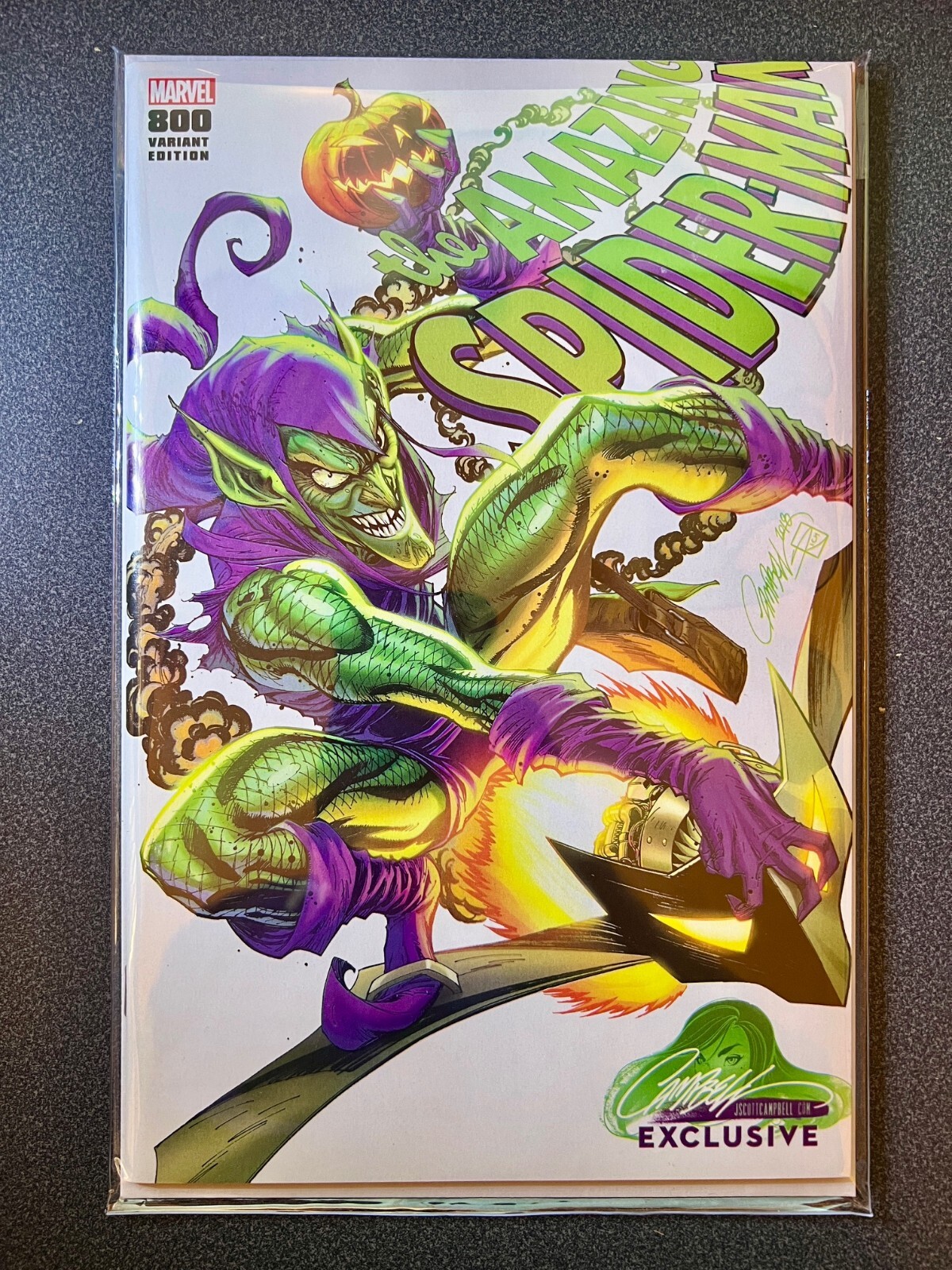 Amazing Spider-man #800 (Marvel 2018) J. Scott Campbell Green Goblin ...