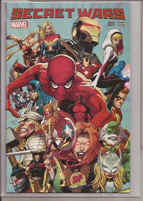 SECRET WARS #1 - DYNAMIC FORCES GREG LAND VARIANT W/ DF COA - LIMITED ...