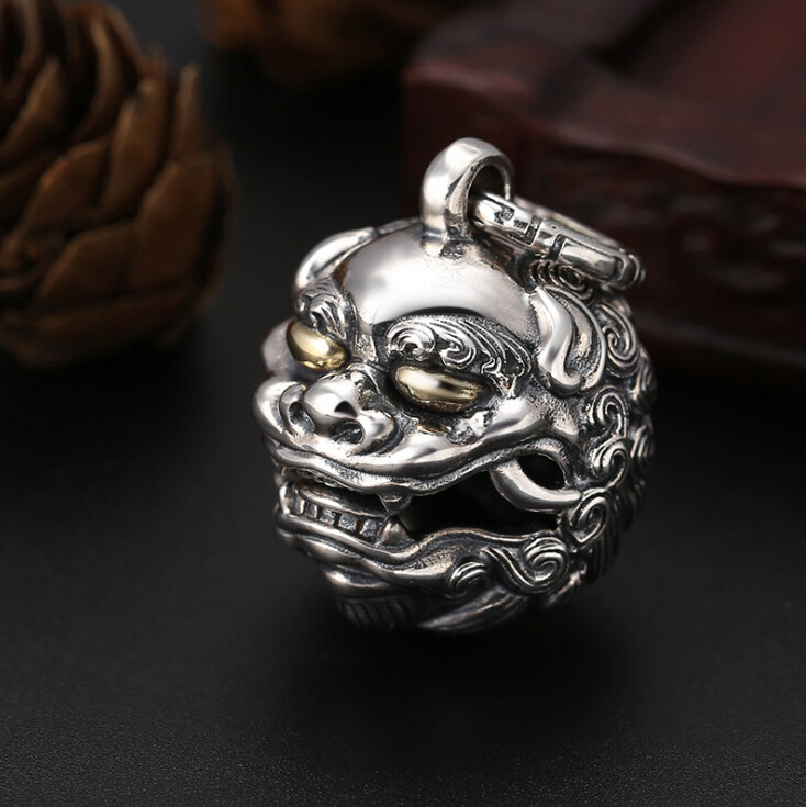 I07 Pendant Pixiu Luck Lucky Charm Mythical Creatures Sterling Silver ...