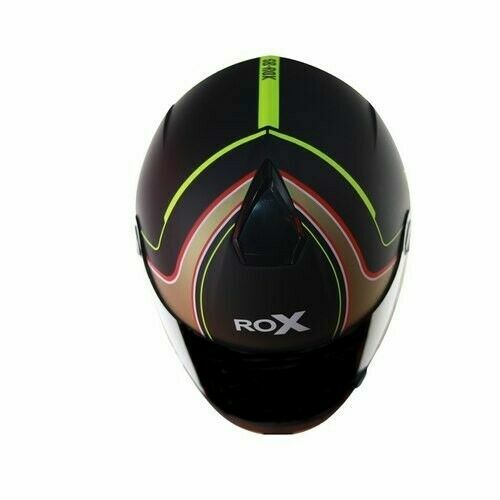 SB-39 Rox Fury Mat Black Yellow Gold L Size Full Face With Smoke Visor ...