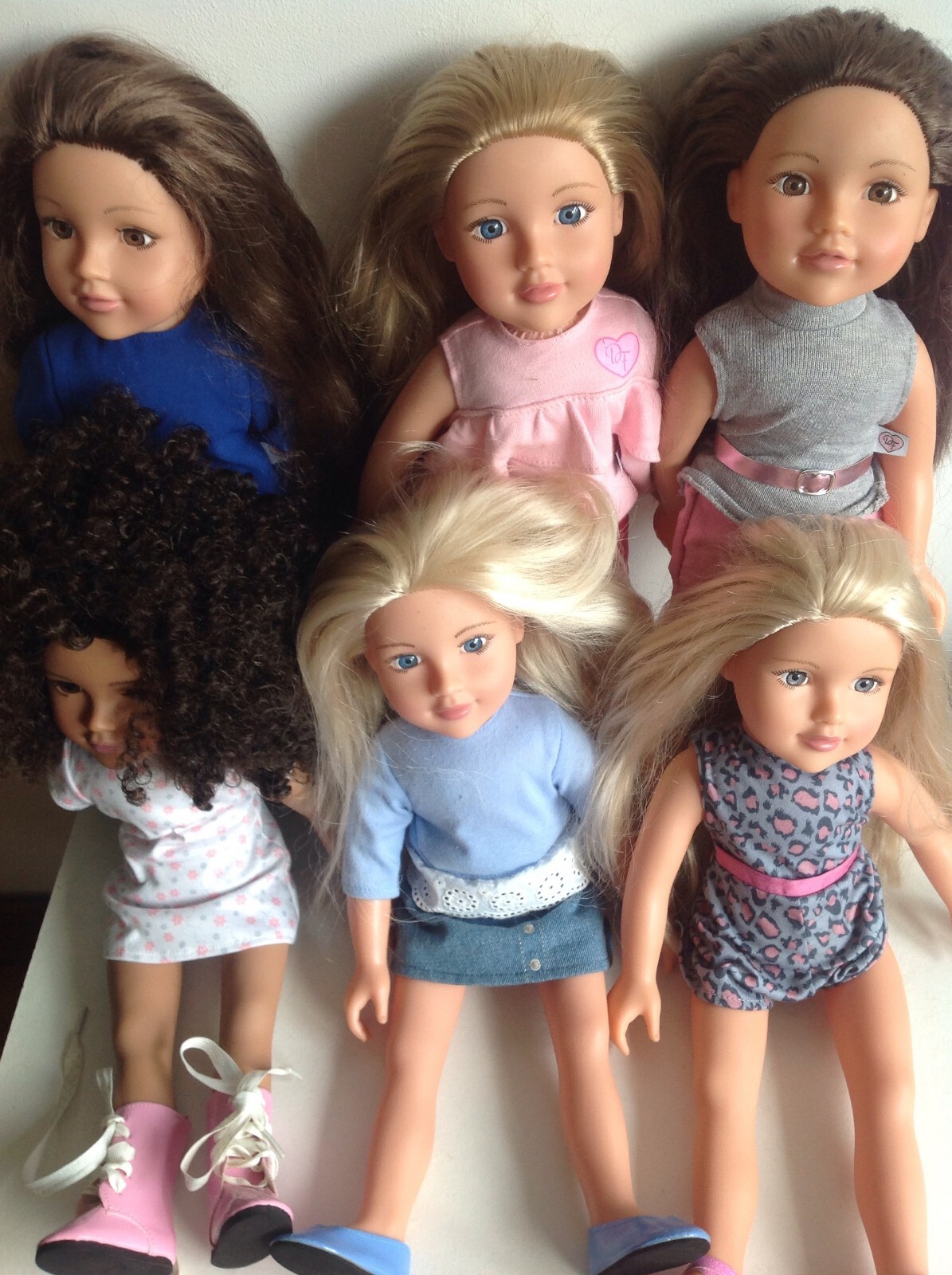 Design A Friend Doll Chad Valley Designafriend 18" Dolls wearing DAF ...