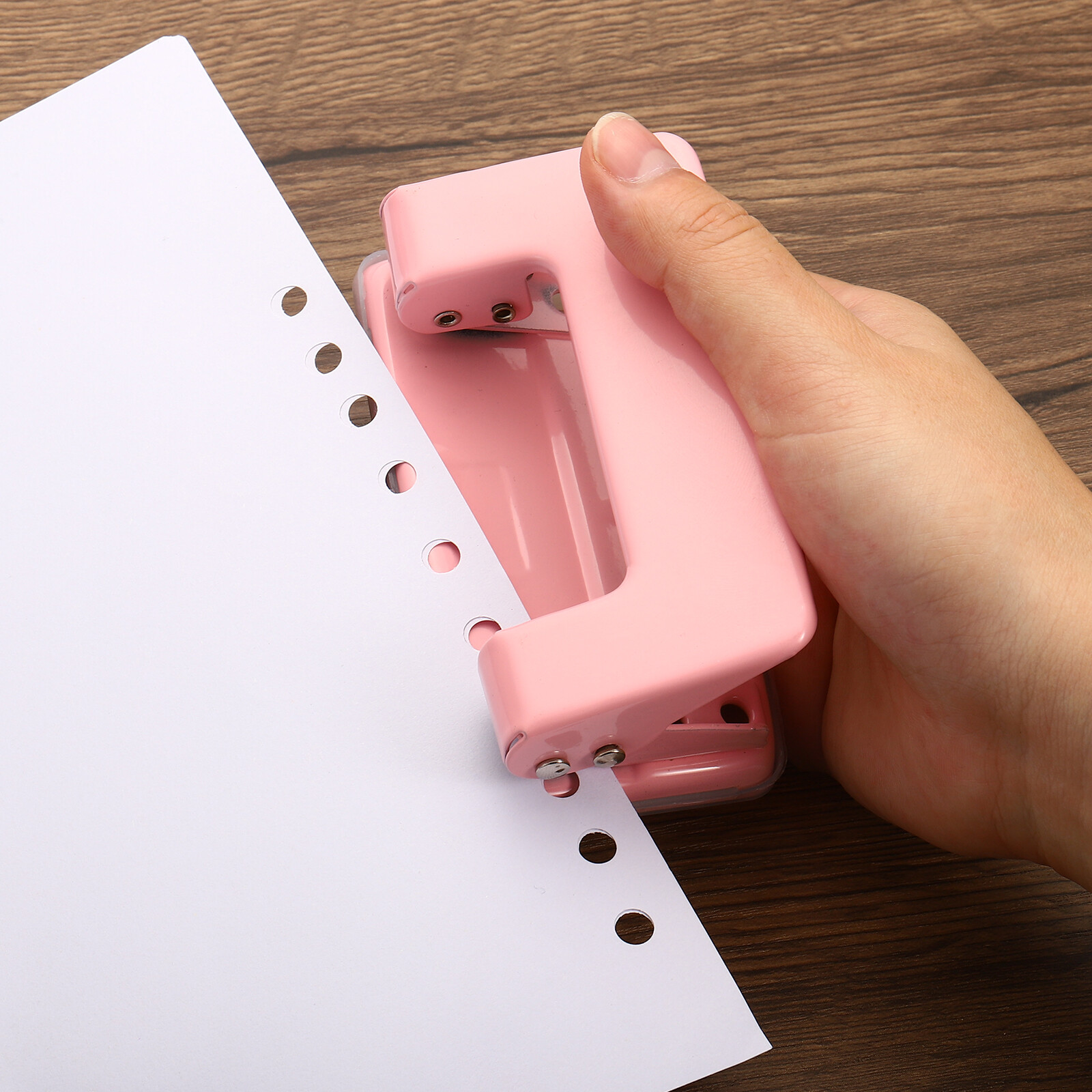1/4" 2 Hole Paper Punch Metal Puncher 8 Sheets Capacity Hole Punch ...