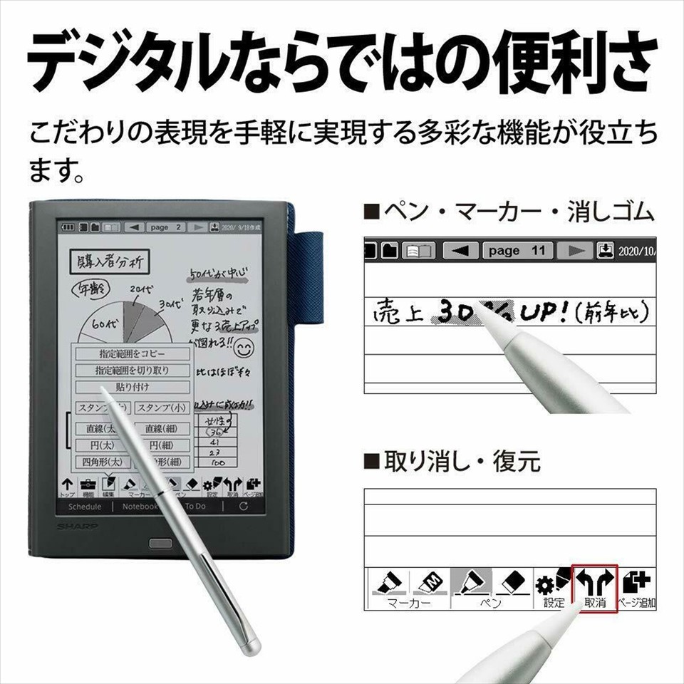 Sharp Electronic Note WG-PN1 Eink Electronic Paper Display Japan NEW | eBay