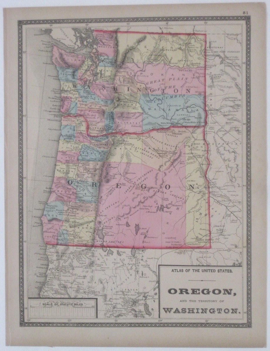 Mapa De Portland Washington Columbia River Gorge Detailed Map Of