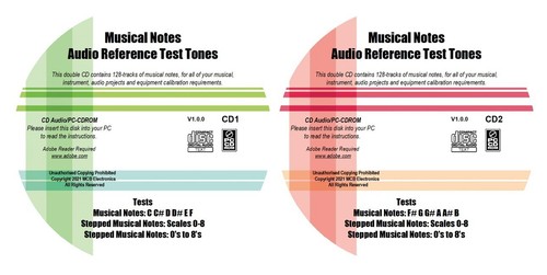 US Musical Notes | Audio Reference | Calibration | Stepped Test Tones ...