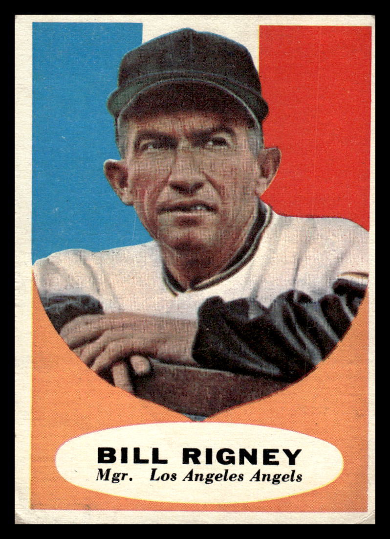 1961 Topps Bill Rigney #225 Los Angeles Angels Baseball Card | eBay
