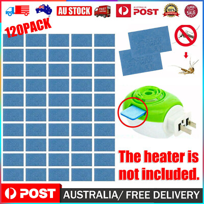 120 PACK Mosquito Repellent Insect Bite Mat Tablet Replace Refill Pest ...