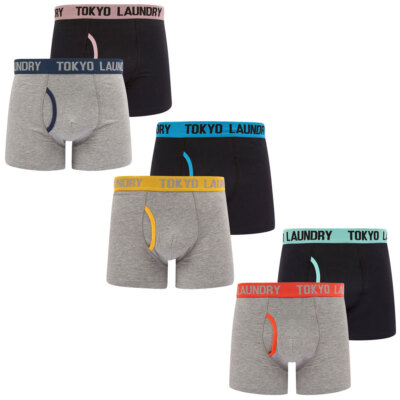 Tokyo Laundry Boxer Shorts Men's 2 Pack Stretch Cotton Underwear Boxers ...