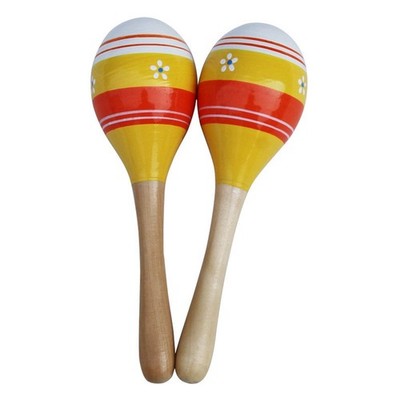 Maracas Hand Percussion Rattles, Wooden Rumba Shaker Musical Instrument ...