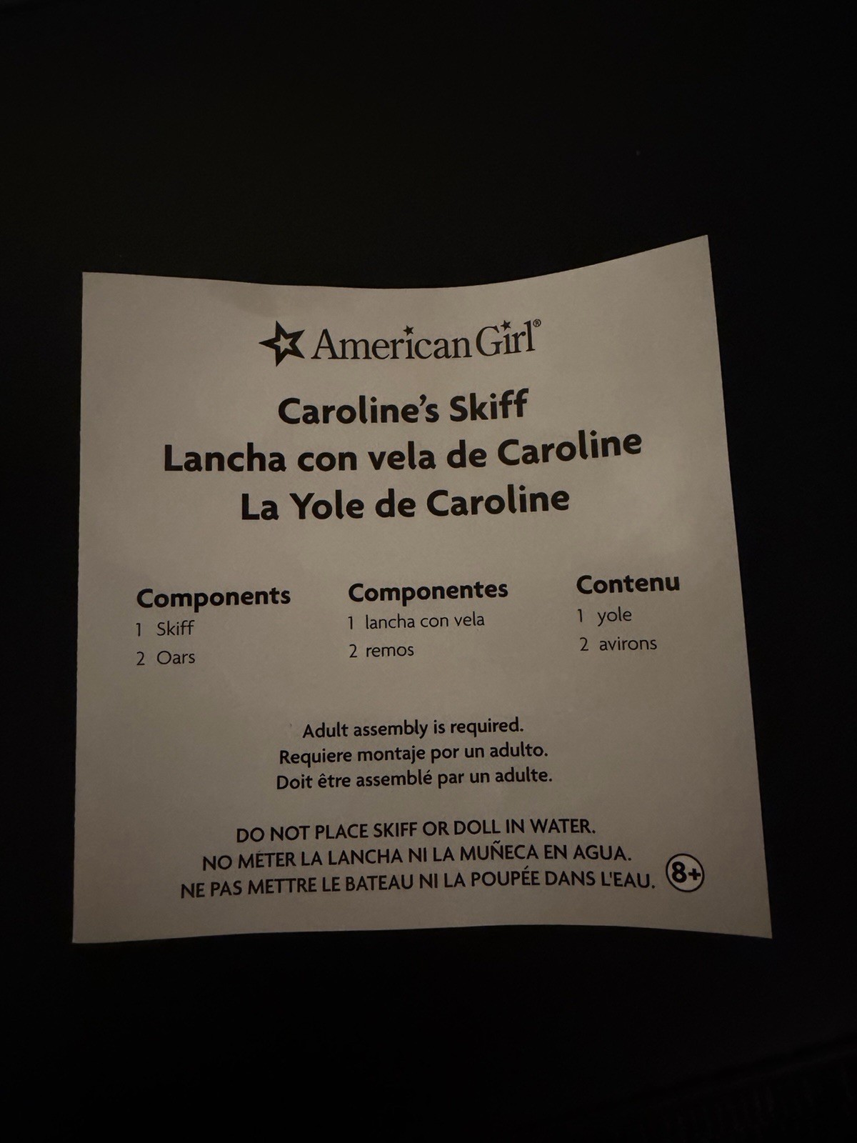 American Girl Caroline Skiff Boat 18" Doll Sailboat Ship Retired | eBay