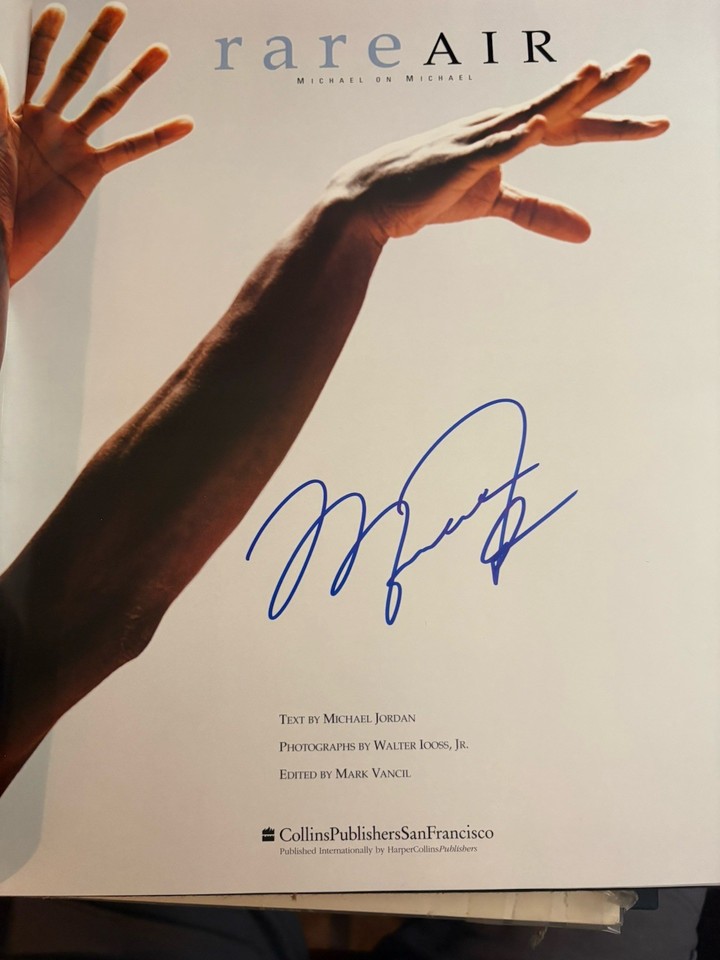 Signed Rare Air Book By Michael Jordan | eBay