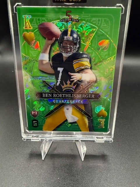 2024 Wild Card BIG BEN & JEROME BETTIS 1/1 5Card Draw Stacked Deck SDJH ...