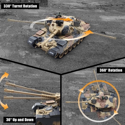 RC Remote Control Tank 1/18 M60 RC Shoots Airsoft Army Military ...