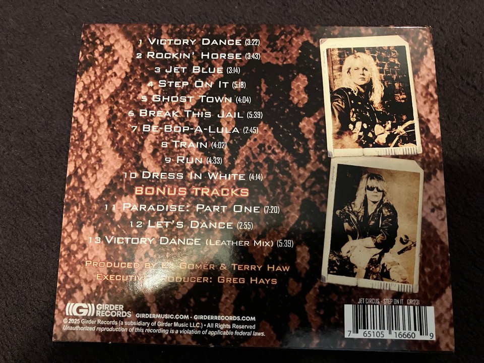 Jet Circus -Step On It CD 2025 REMASTERED LTD EDITION W/ Collectors ...